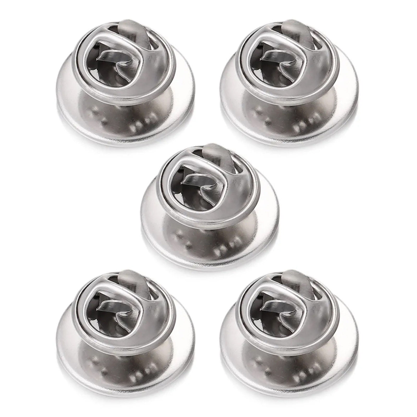 5pcs Stainless Steel Butterfly Pin Backs with Tie Tacks Badge Holders ...