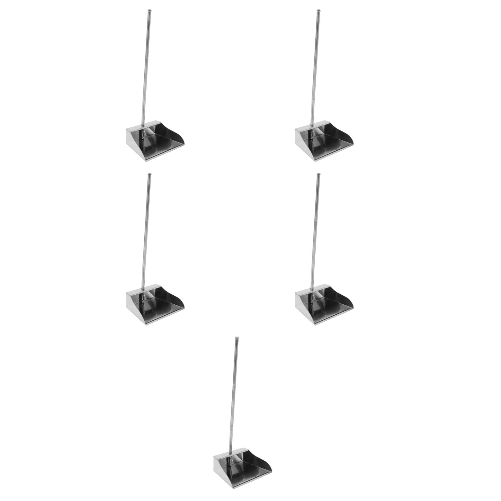 5pcs Stainless Steel Dustpan Garbage Standing Dustpan Home Cleaning ...