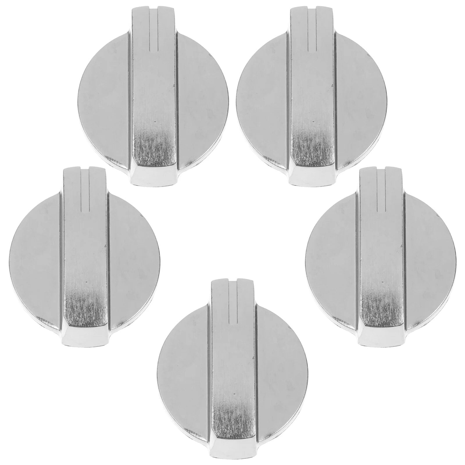 5pcs Stainless Steel Gas Stove Knobs Universal Gas Cooker Hob Control ...
