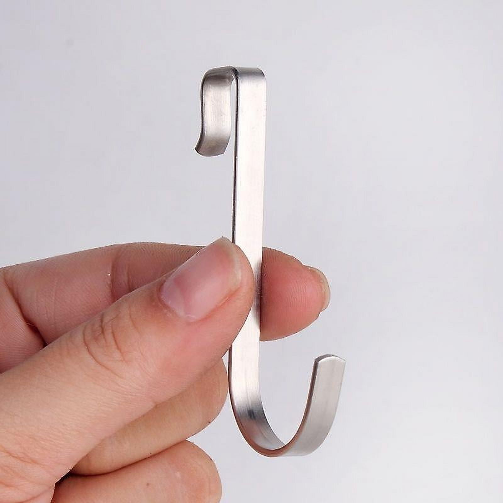 5pcs Stainless Steel Square Tube Hook Household S-hook Kitchen Bathroom ...