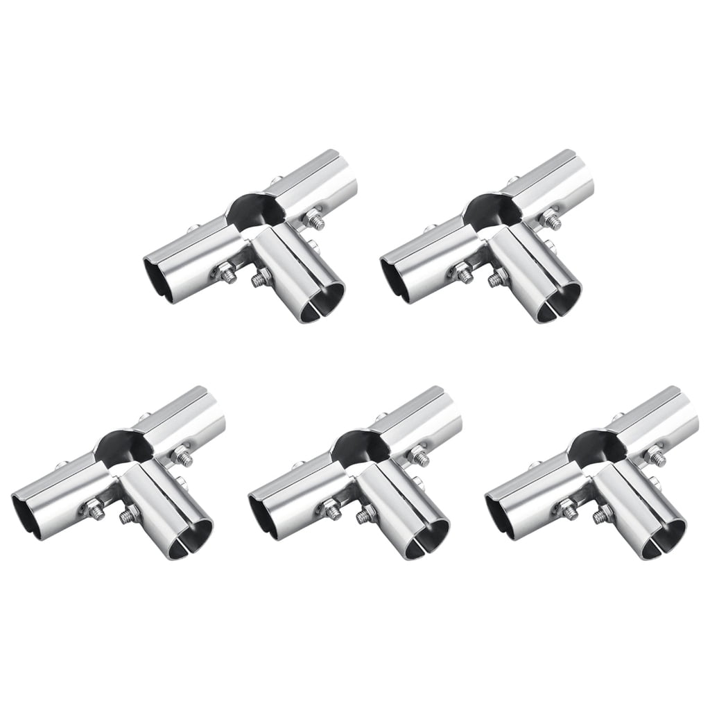 5pcs Stainless Steel Tube Connectors for Round Pipes Connection ...