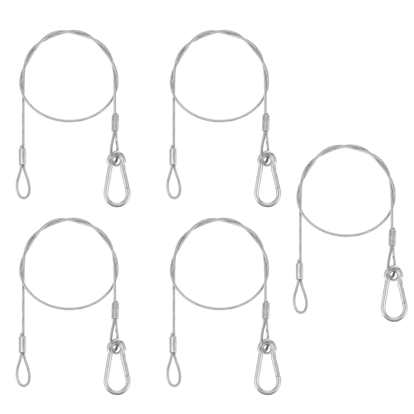 5pcs Stainless Steel Wire Rope Lanyard Safety Strap for Protective ...