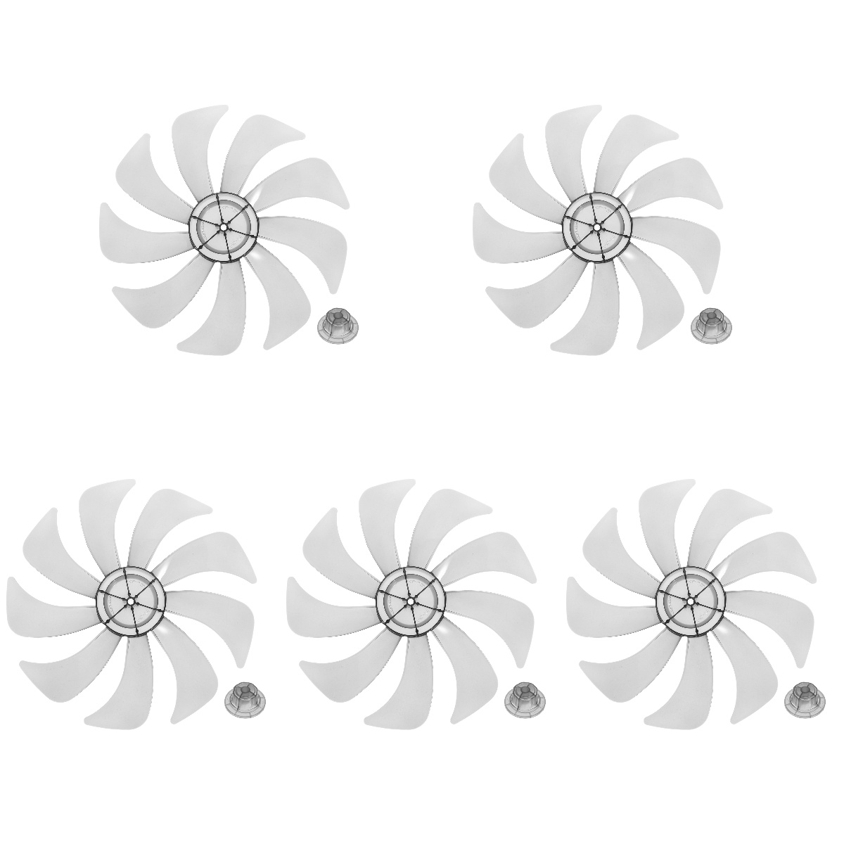 5pcs Standing Fan Blade Multi Leaves Standing Fan Blade Electric Fan ...