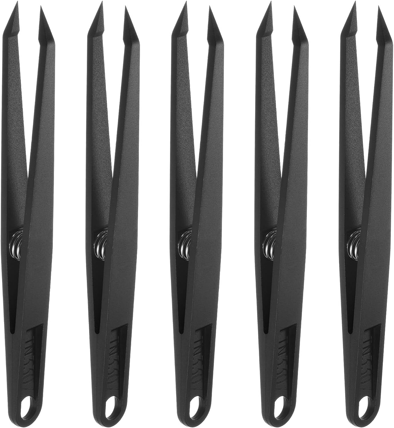 5pcs Sticker Tweezers for Crafting 4.53" Straight Pointed Tip with ...