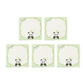 5pcs Sticky Note Aesthetic Memos Pad Cartoon Panda Post Note Convenient ...