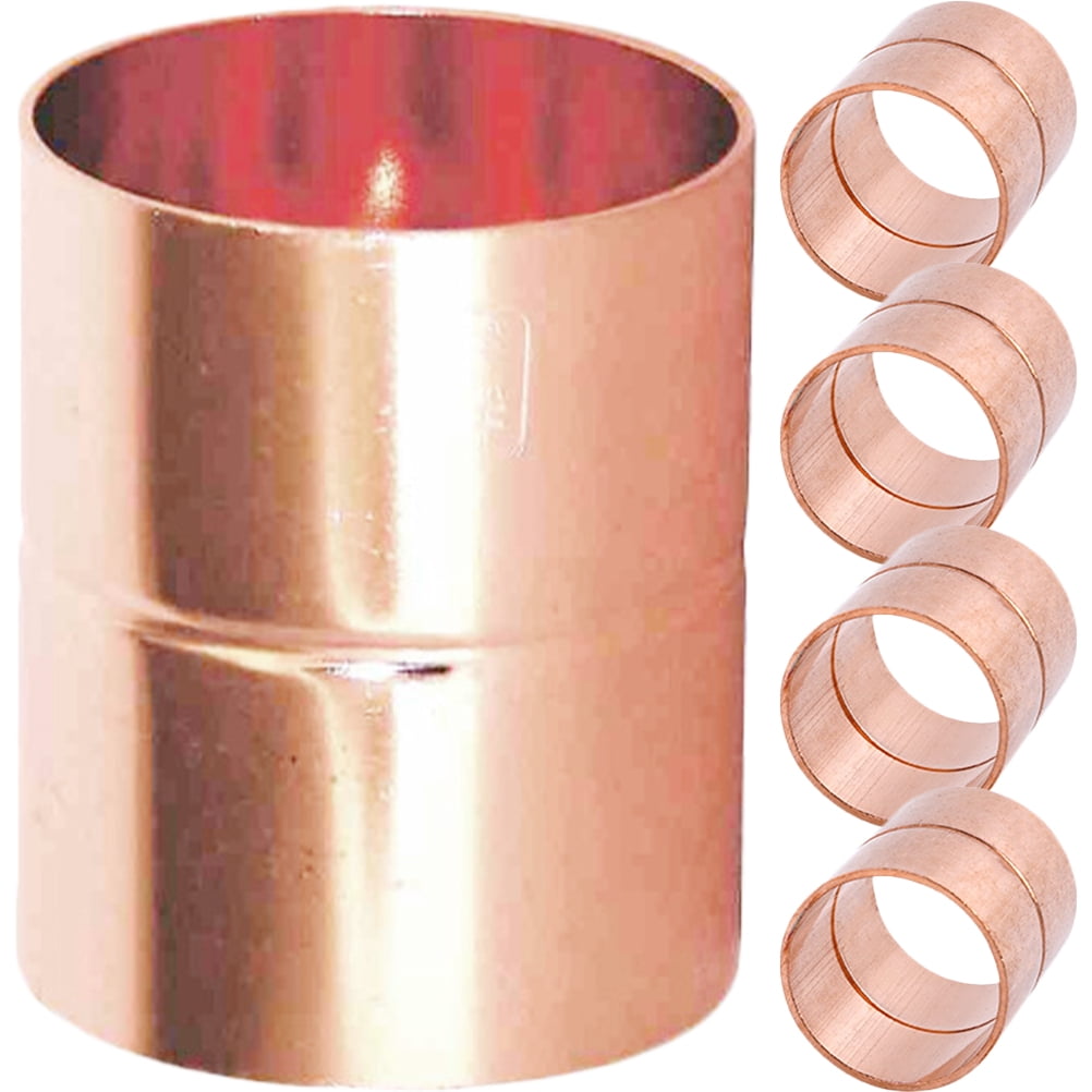 5pcs Straight Copper Coupling Fittings Air Conditioning Welding Copper ...