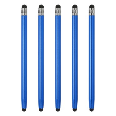 Uxcell 6pcs Metal Stylus Pen Ballpoint Pen 2 in 1 Universal Retractable ...