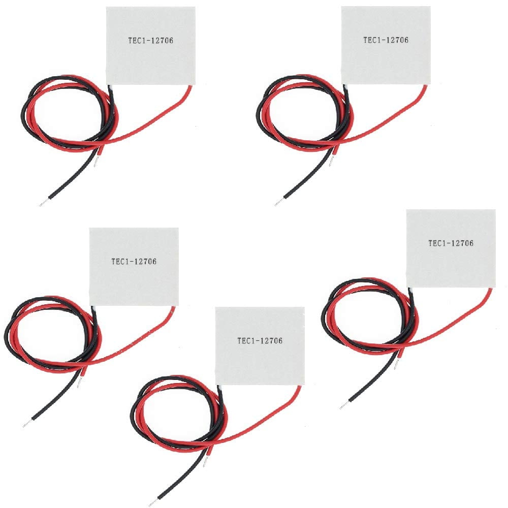 5pcs TEC1-12706 40 x 40MM 12V 60W Heatsink Thermoelectric Cooler ...