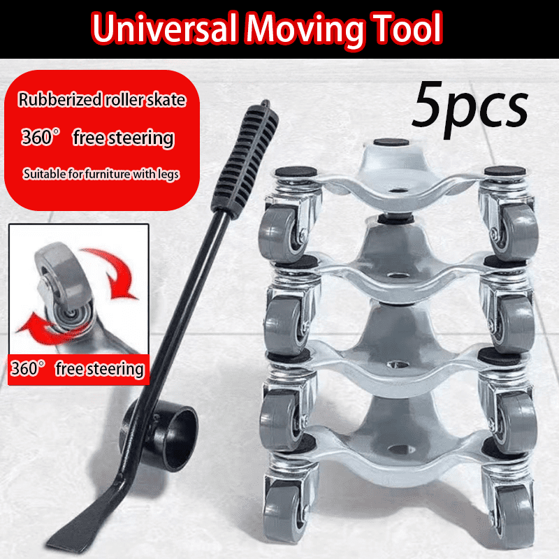 5pcs TRIPOD MOVING MOVER Metal Moving Tools Heavy Duty Moving Furniture ...