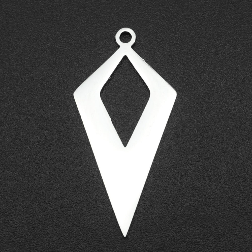 5pcs Tarnish Resistant 201 Stainless Steel Open Back Bezel Pendants For ...