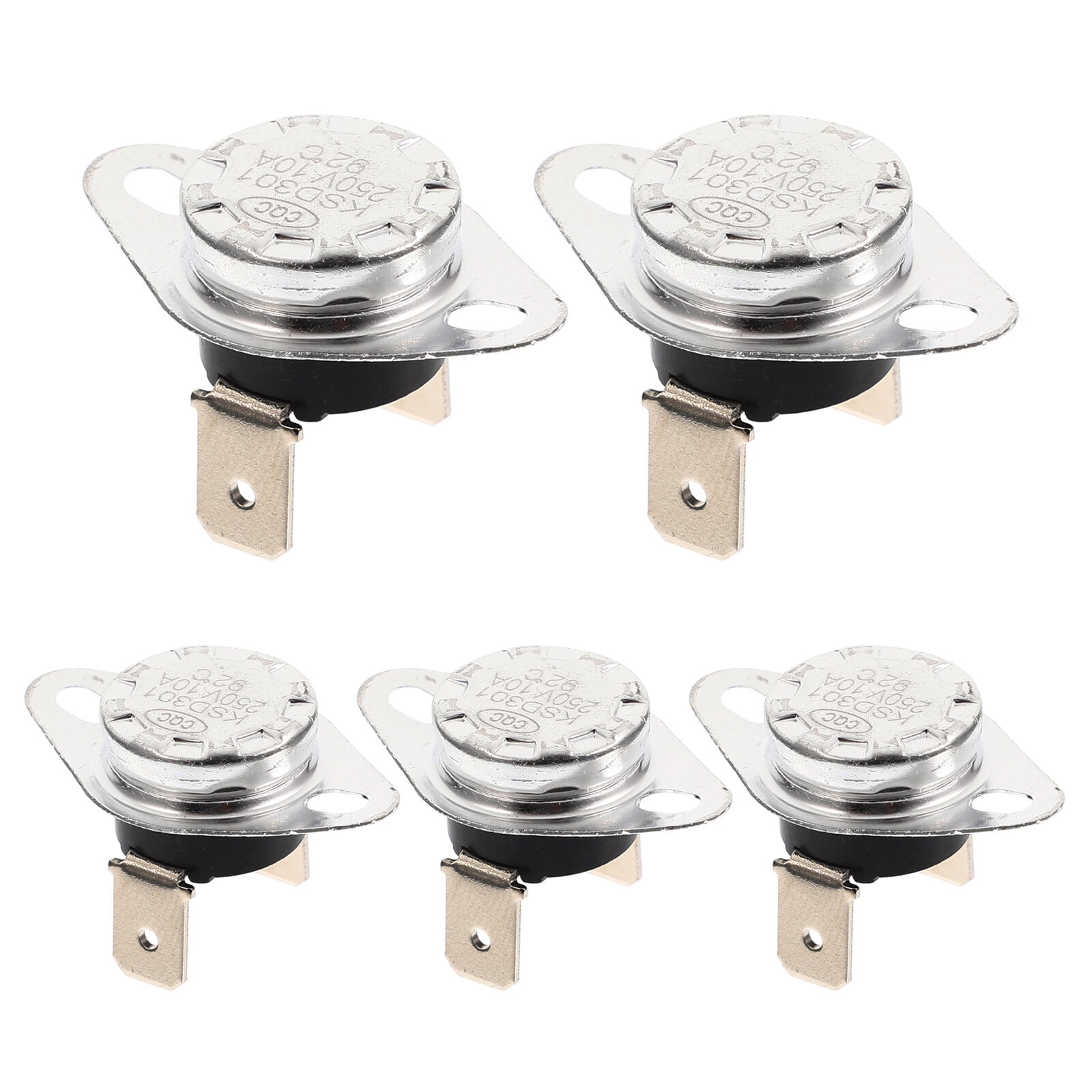 5pcs Thermostat Thermal Control Normally Closed Thermostat Temperature ...