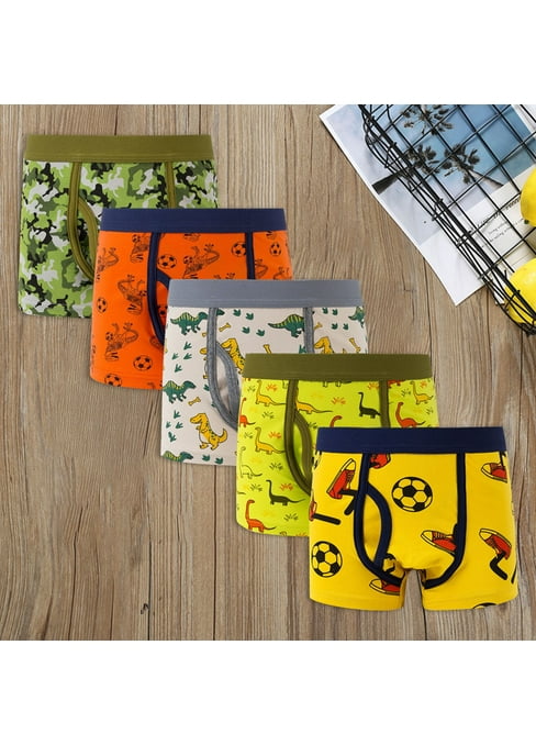 Boys Underwear - Cartoon Colorful Cute Parrot Soft 100% Cotton Boys ...