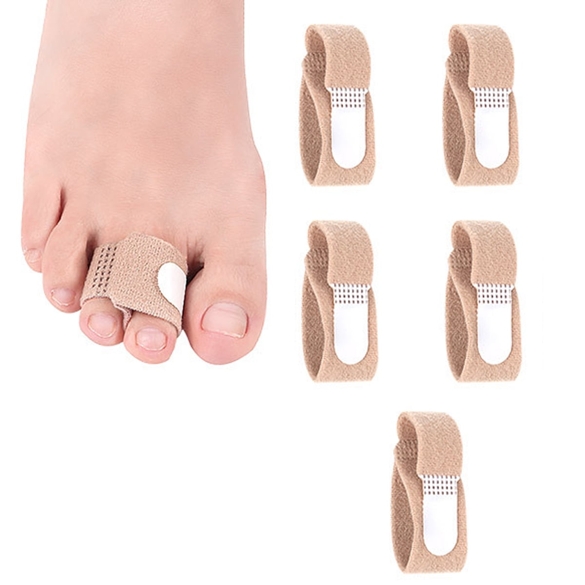 5pcs Toe Straighteners for Bent Toes, Toe Splints, Toe Corrector, Toe ...