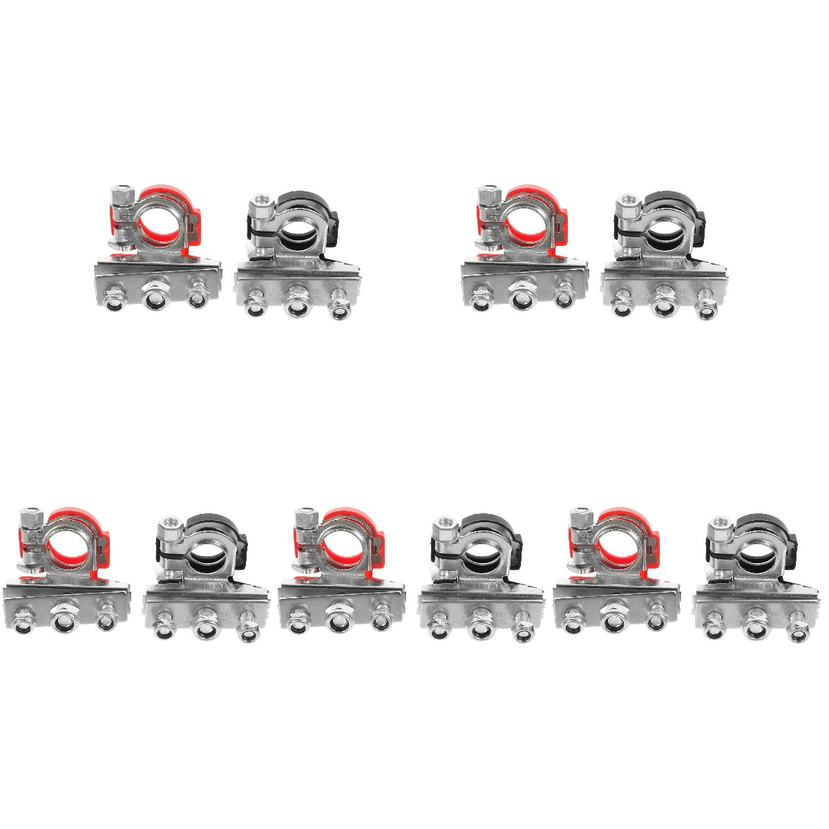 5pcs Top Post Battery Terminal Battery Cable Terminal Clamp Heavy Duty ...