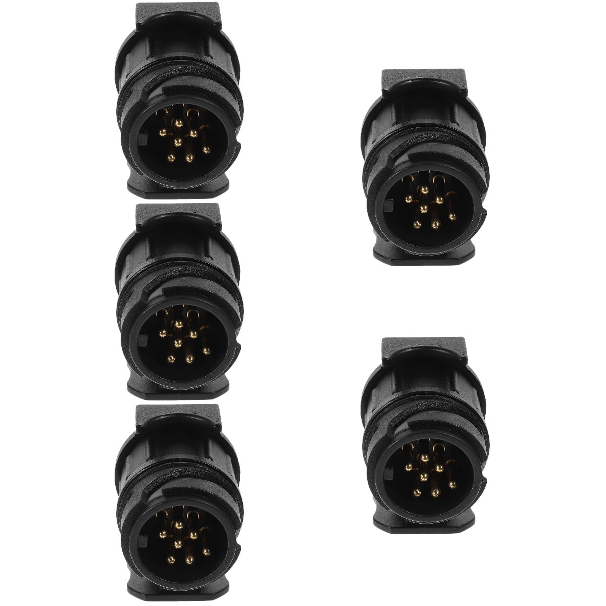 5pcs Tow Bar Trailer Plug Adapter Socket Converter 13 Pin To 7 Pin ...