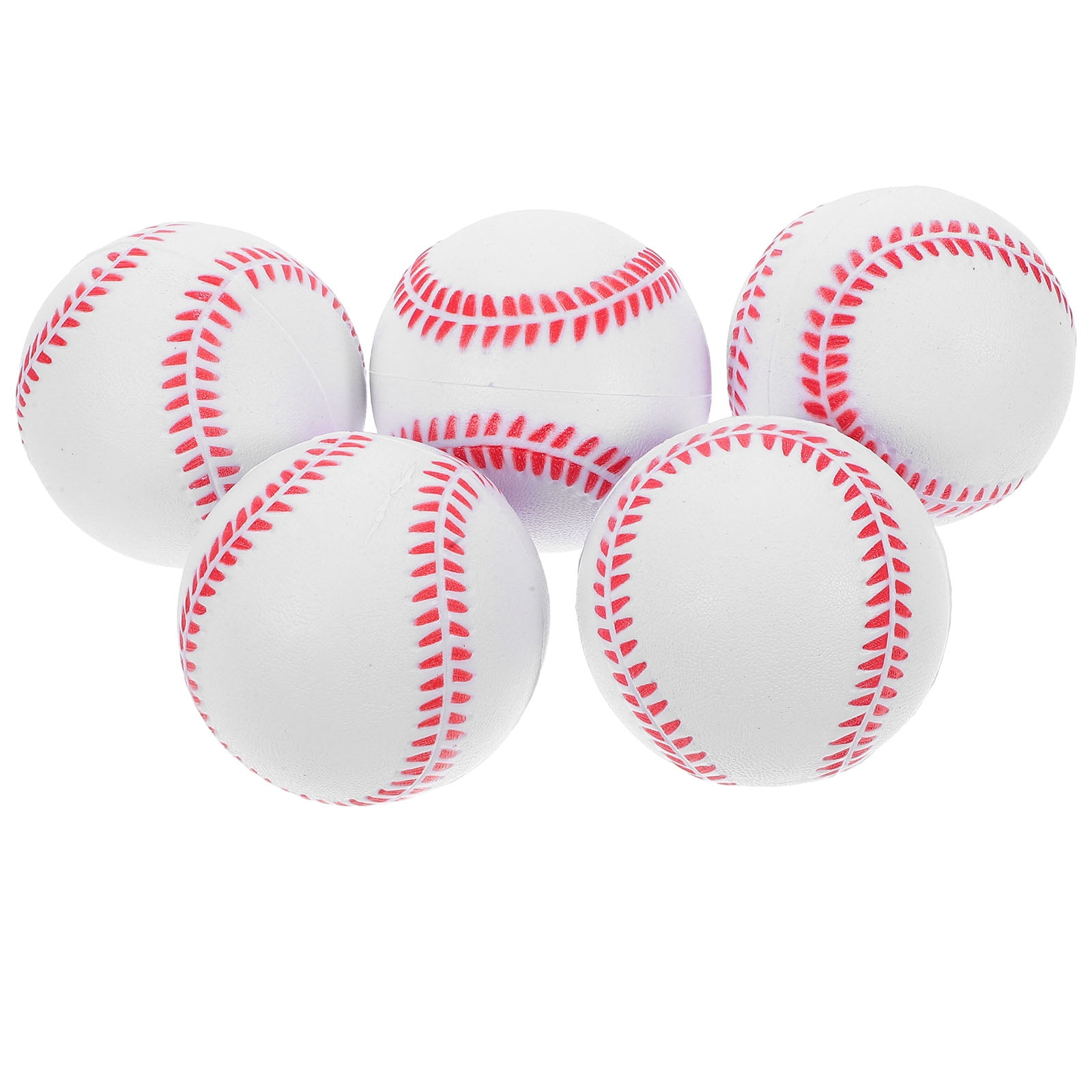 5pcs Training Baseball Rubber Practice Bounce Official Size and Weight ...