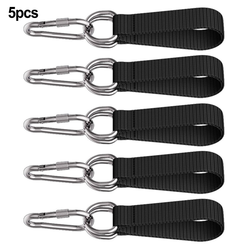 5pcs Tree Swing Straps Heavy Duty Hook Ring Hanging Belt Gym Extension ...