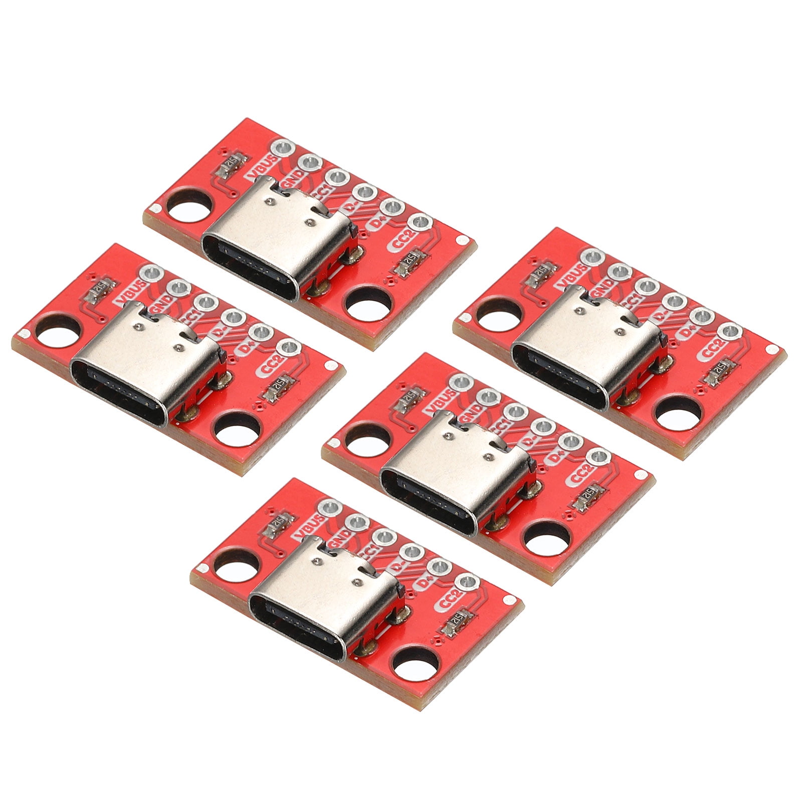 5pcs Type C Female Breakout Board PCB Converter Test Board for Data ...