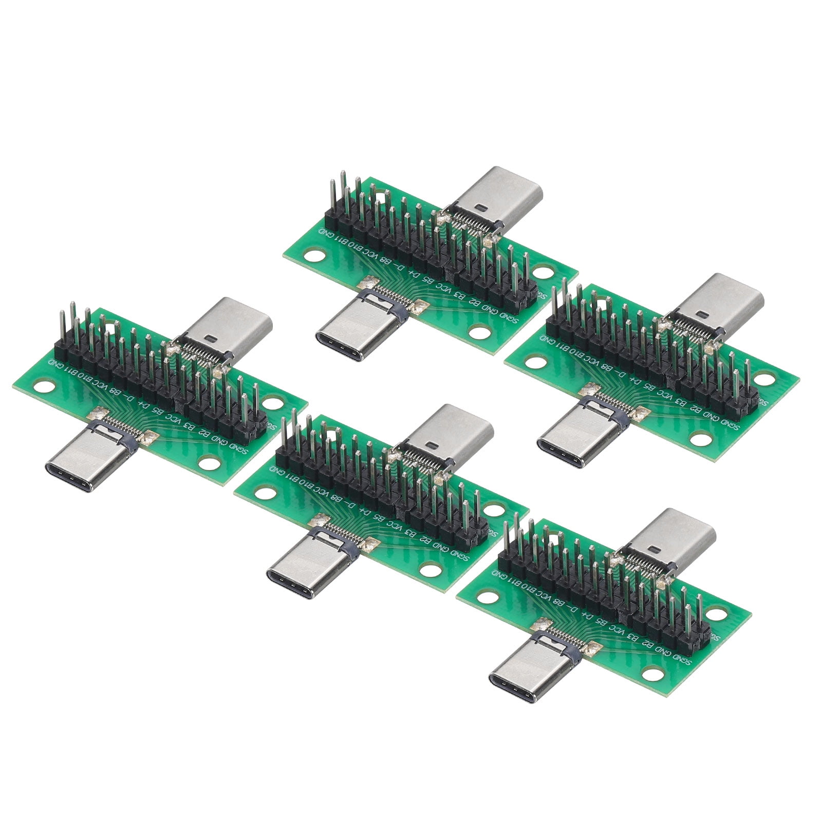 5pcs Type C Male to Female USB 3.1 Test PCB Board Adapter Double Sided ...