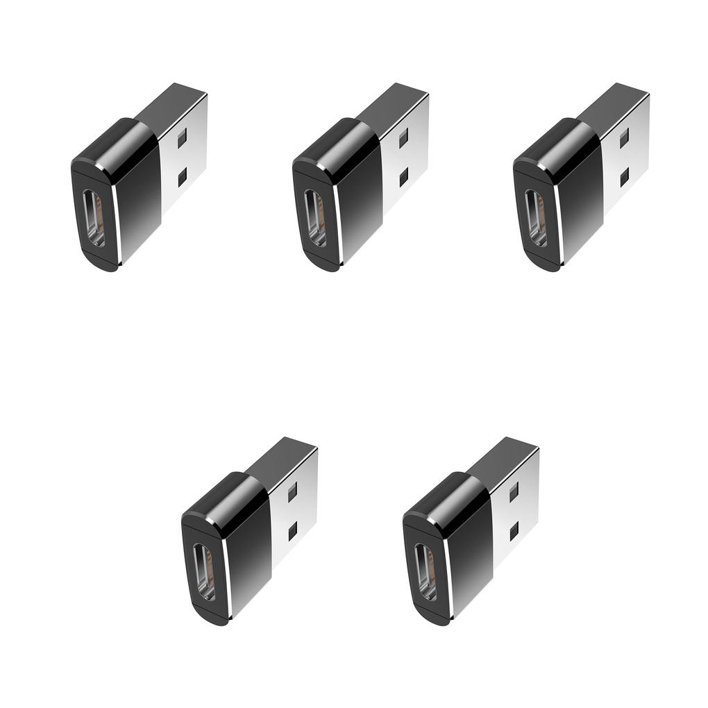 5pcs USB Male To Type-c Female Mini Adapter Laptop USB-a Plug To USB-c ...