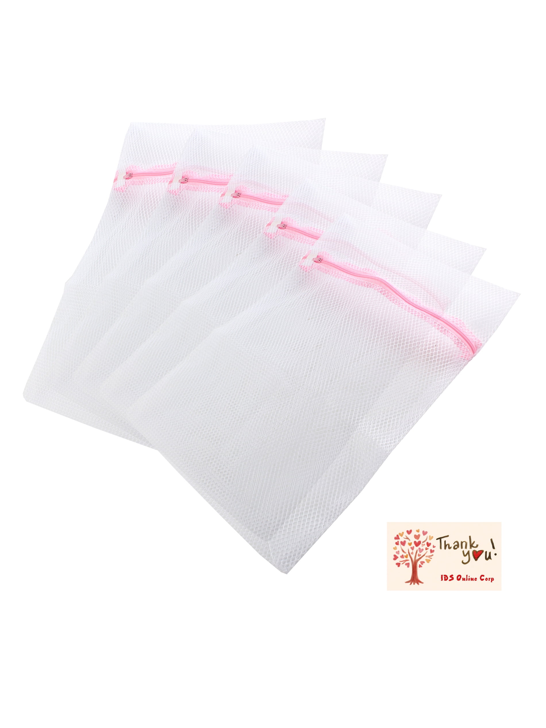 5pcs Small Laundry Mesh Bags, Nylon Zippered Washer Bags for Delicate ...
