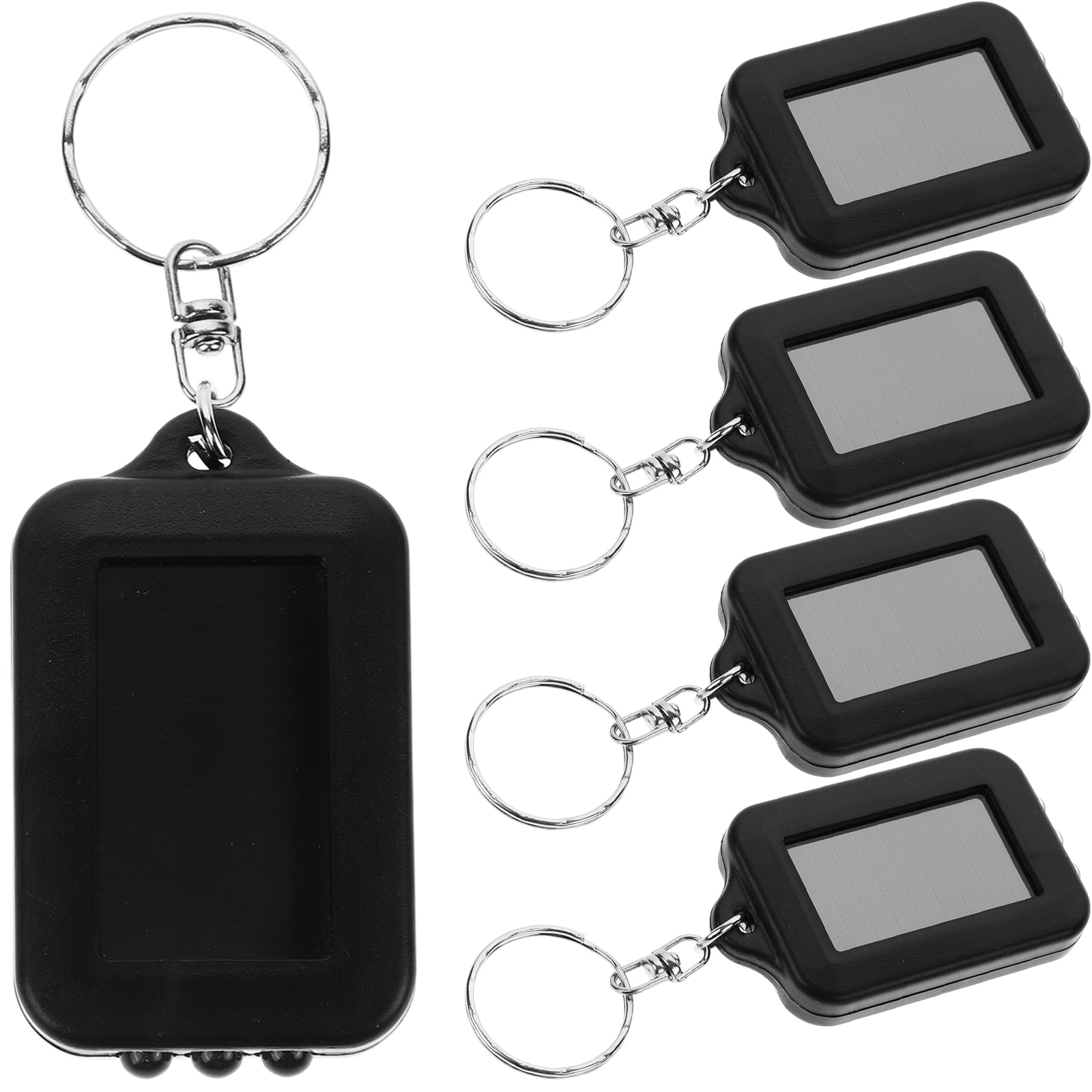 5pcs Unique Mini Keychain Portable Flashlight Keychain Handy Solar ...