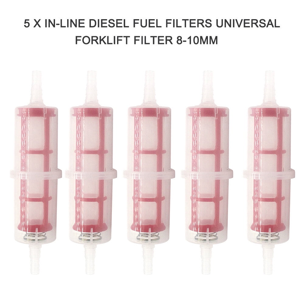 5pcs Universal Diesel Fuel Filter 8-10mm Forklift Fuel Filter For Honda ...