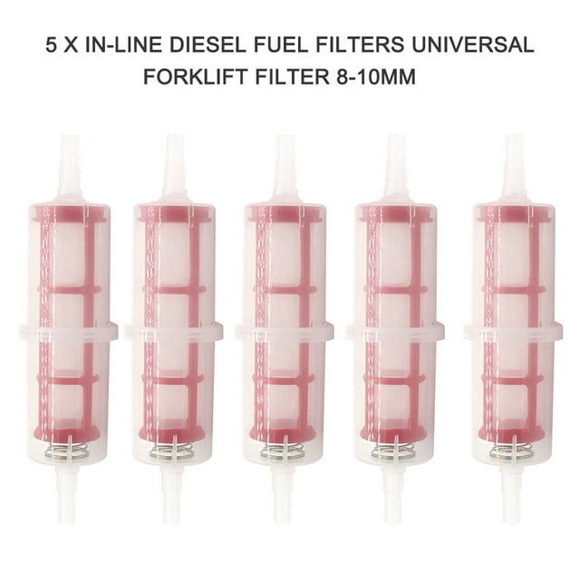 5pcs Universal Diesel Fuel Filter 8-10mm Forklift Fuel Filter For Honda ...