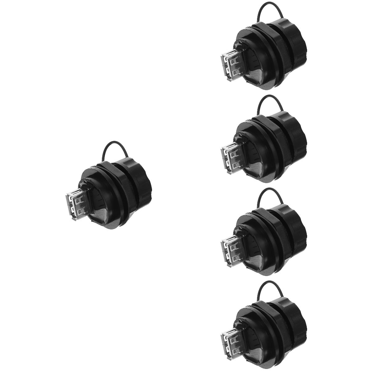 5pcs Usb Panel Mount Usb 2.0 Pass Through Connector Bulkhead Interface ...