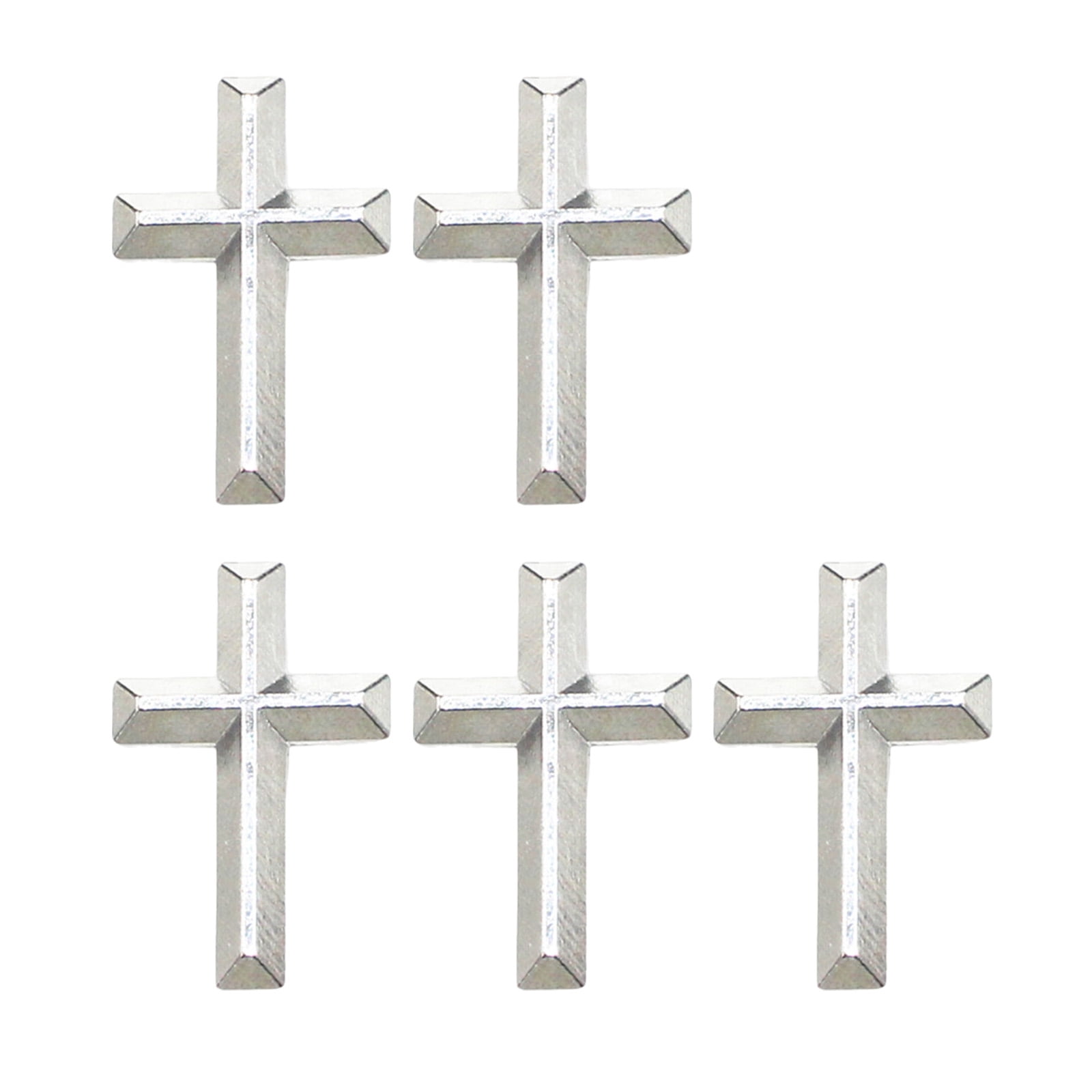 5pcs Versatile Crucifix Brooch Pin Religious Badge Christian Accessory ...