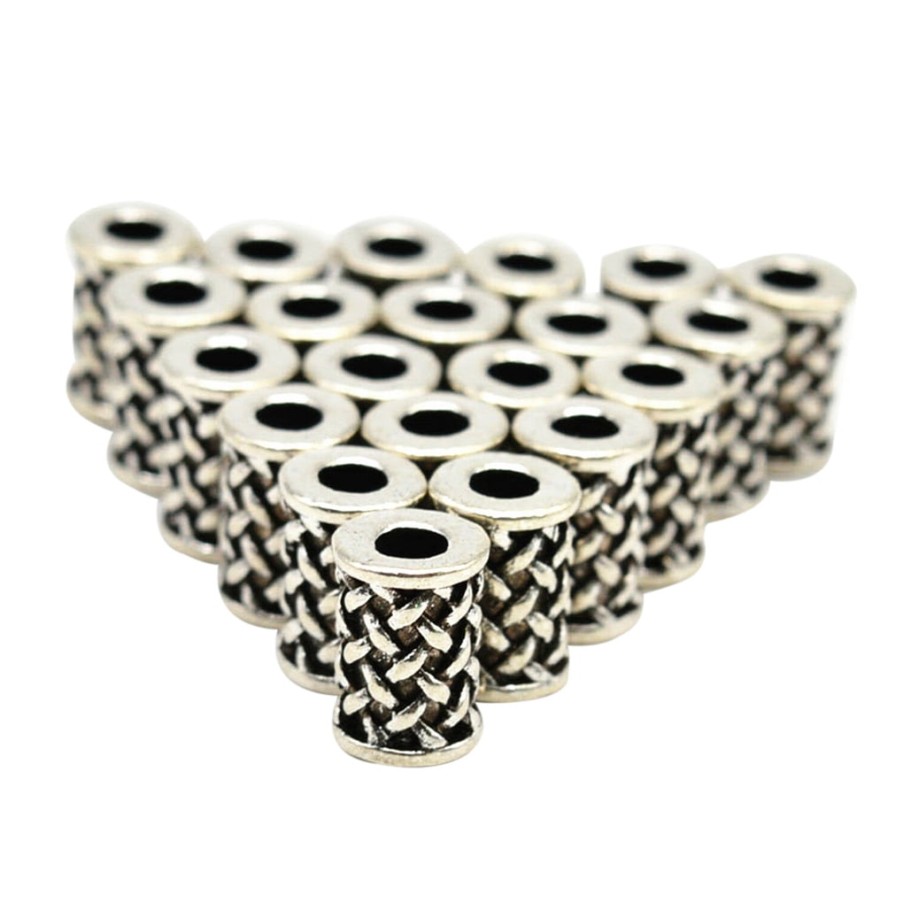5pcs Vintage Style Beard Hair hair bead alloy beard Beads Bracelet ...