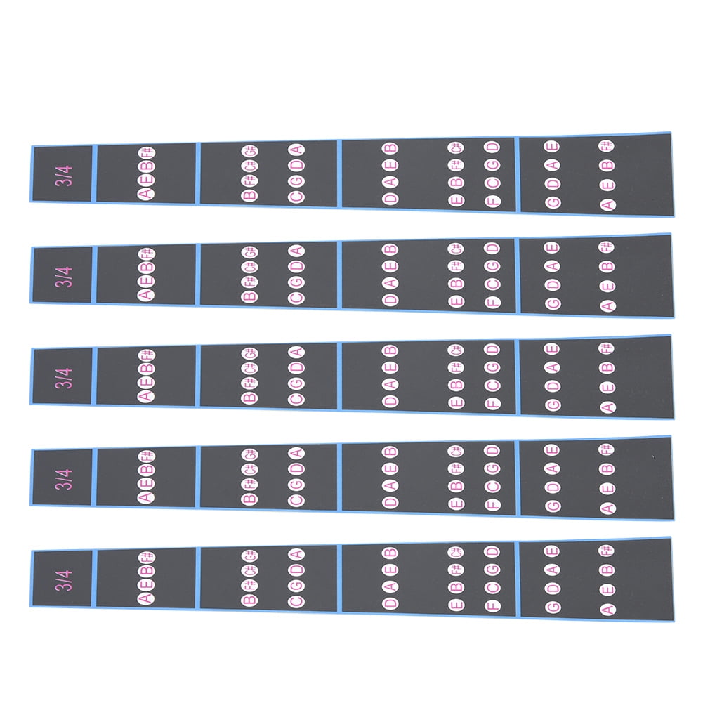 5pcs Violin Fretboard Sticker Fingerboard Tape Fretless Fingering Guide ...