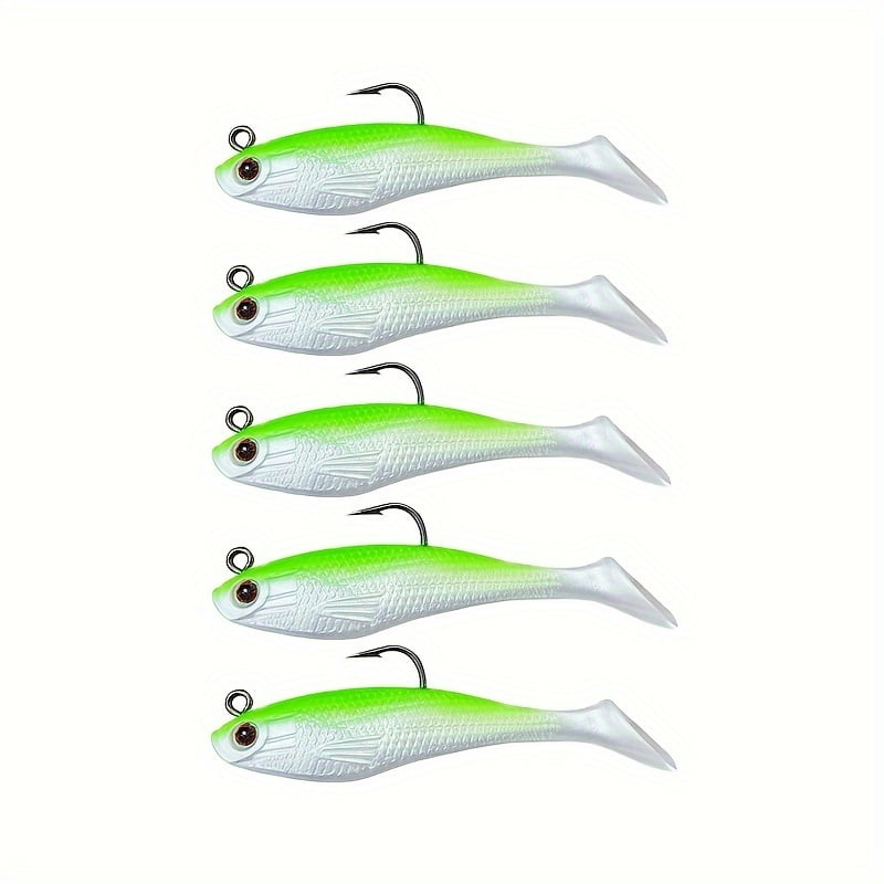 5pcs WYSUMMER Bionic Fishing Lures Jigs Set - Soft PVC,, Mixed Colors ...