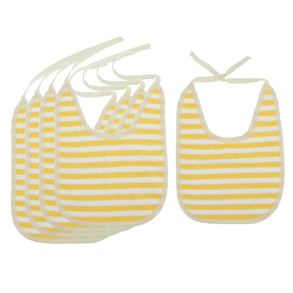 5pcs. Waterproof Adult Bib Clothing ion for Men And Women - Yellow ...