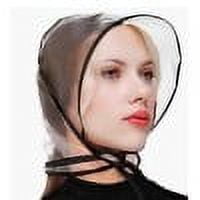 5pcs Waterproof Rain Bonnet Clear Plastic Rain Hats to Protect ...