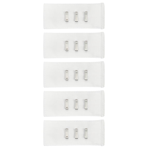 5pcs White Hook Waist Band Extenders, 3.3" Adjustable Waist Extender ...