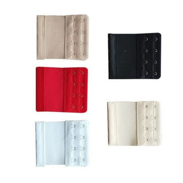 Women Bra Extenders 4-hooks 3-rows Bra Strap Extension, 5-Pack ...