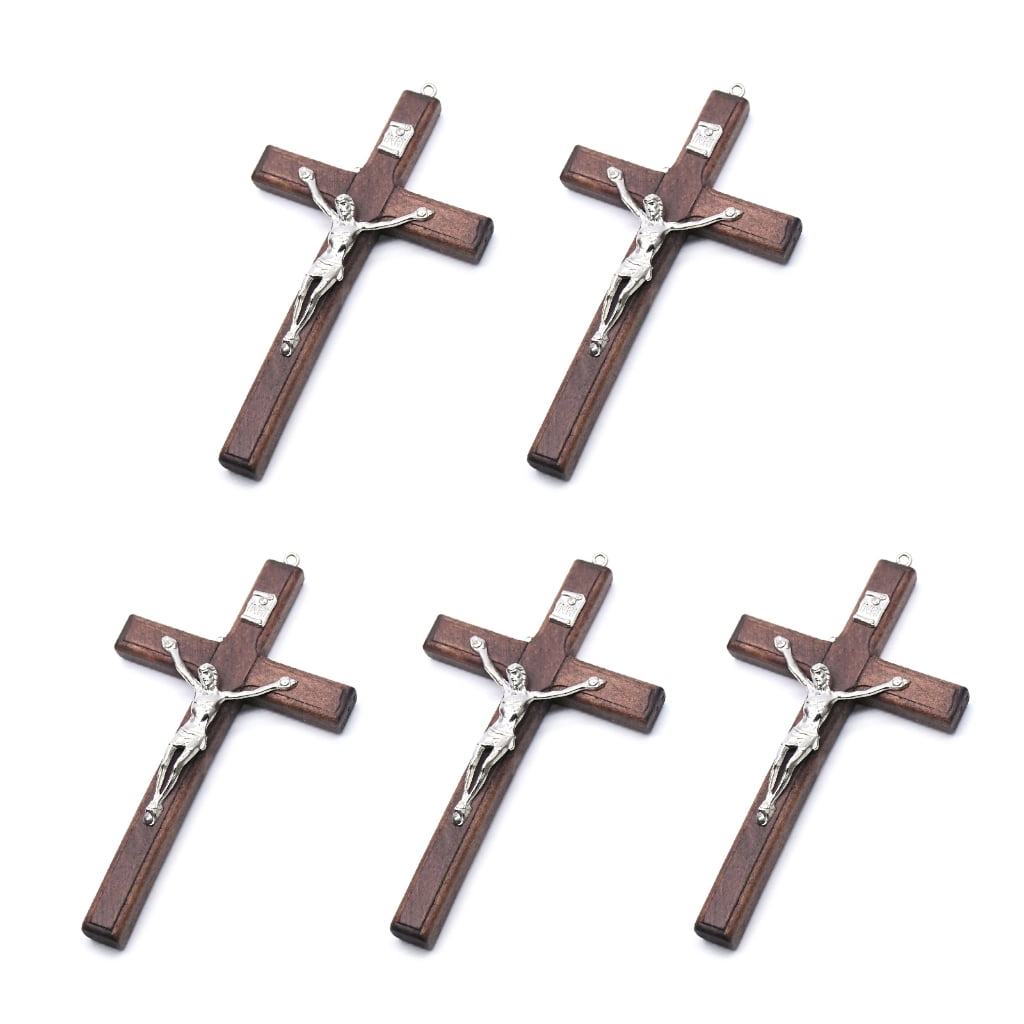 5pcs Wooden Christ Jesus for Cross Suffering Statue Religious Prayer ...