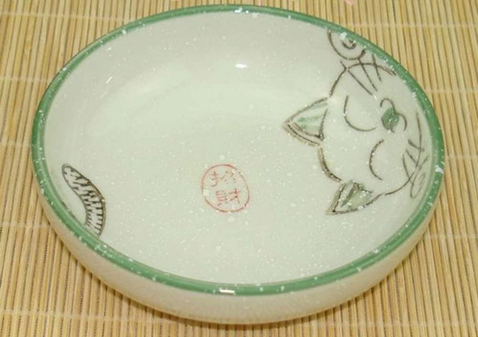 5pcs ceramics japanese cat seasoning dishes sushi dipping bowl ...