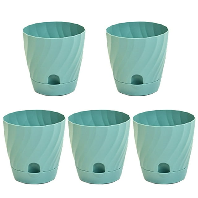 5pcs flower pots with drainage function and bottom ventilation holes ...