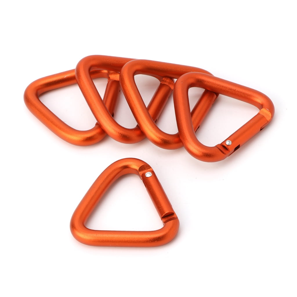 5pcs for Triangle Carabiner Outdoor Camping Hiking Keychain Snap Clip ...