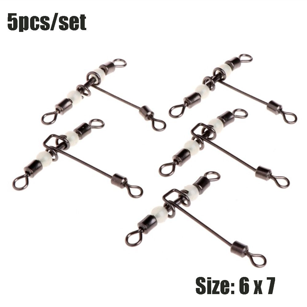 5pcs/lot Hot Trident Brass Barrel Splitter T-shape fishing swivels ...
