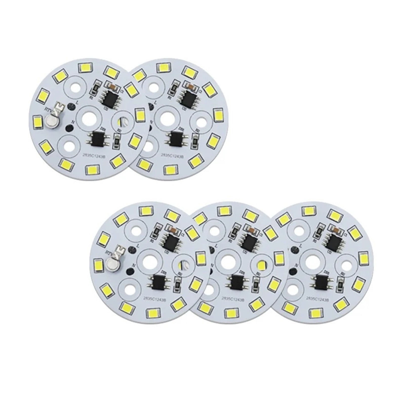 5pcs/lot LED Chip Fit For Lamp Bulb 5W 7W 9W 12W SMD 2835 Round Led ...