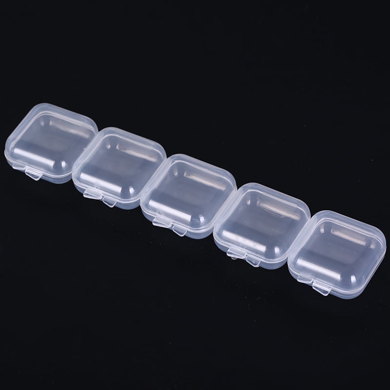 5pcs mini clear plastic sample bottle face cream container ear plug ...
