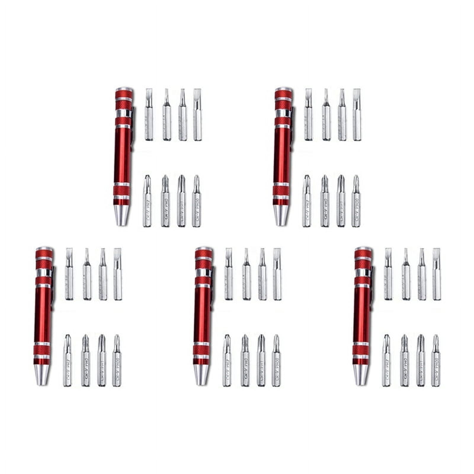 5pcs pen screwdriver set Aluminum alloy pen type Hand screw screwdriver ...