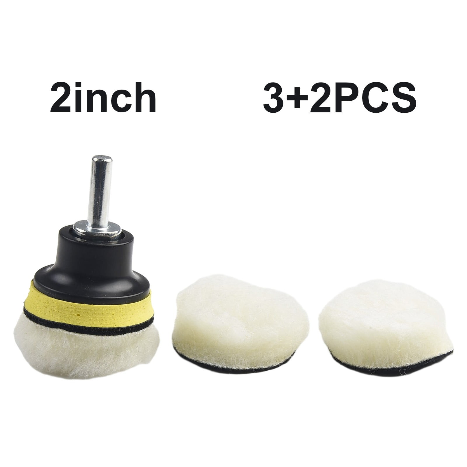 5pcs/set 2inch Buffing Polishing Pads Car Polisher Drill Wool Wheel Mop ...