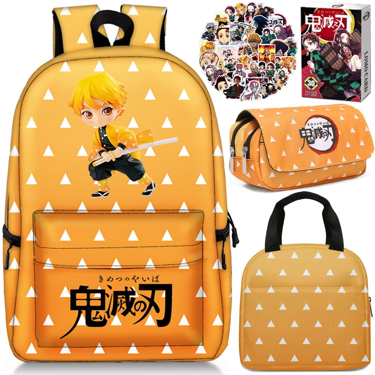 5pcs/set Demon Slayer Cosplay School Backpacks for Teens - Walmart.com