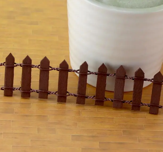 5pcs/set Diy Mini World Small Wooden Decorations Fence Gate Micro ...