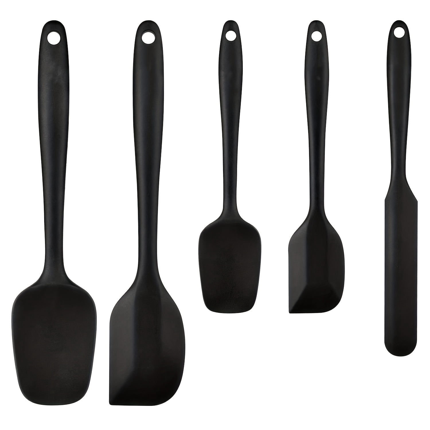 5pcs/set Food Grade Silicone Rubber Spatula Set For Kitchen Baking ...