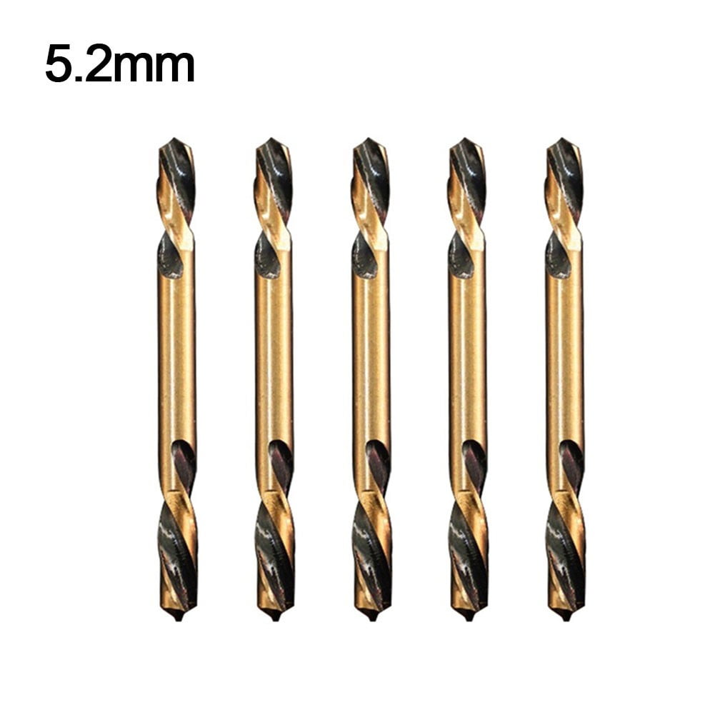 5pcs/set HSS Double-Headed Auger Drill Bits For Metal Stainless Steel ...